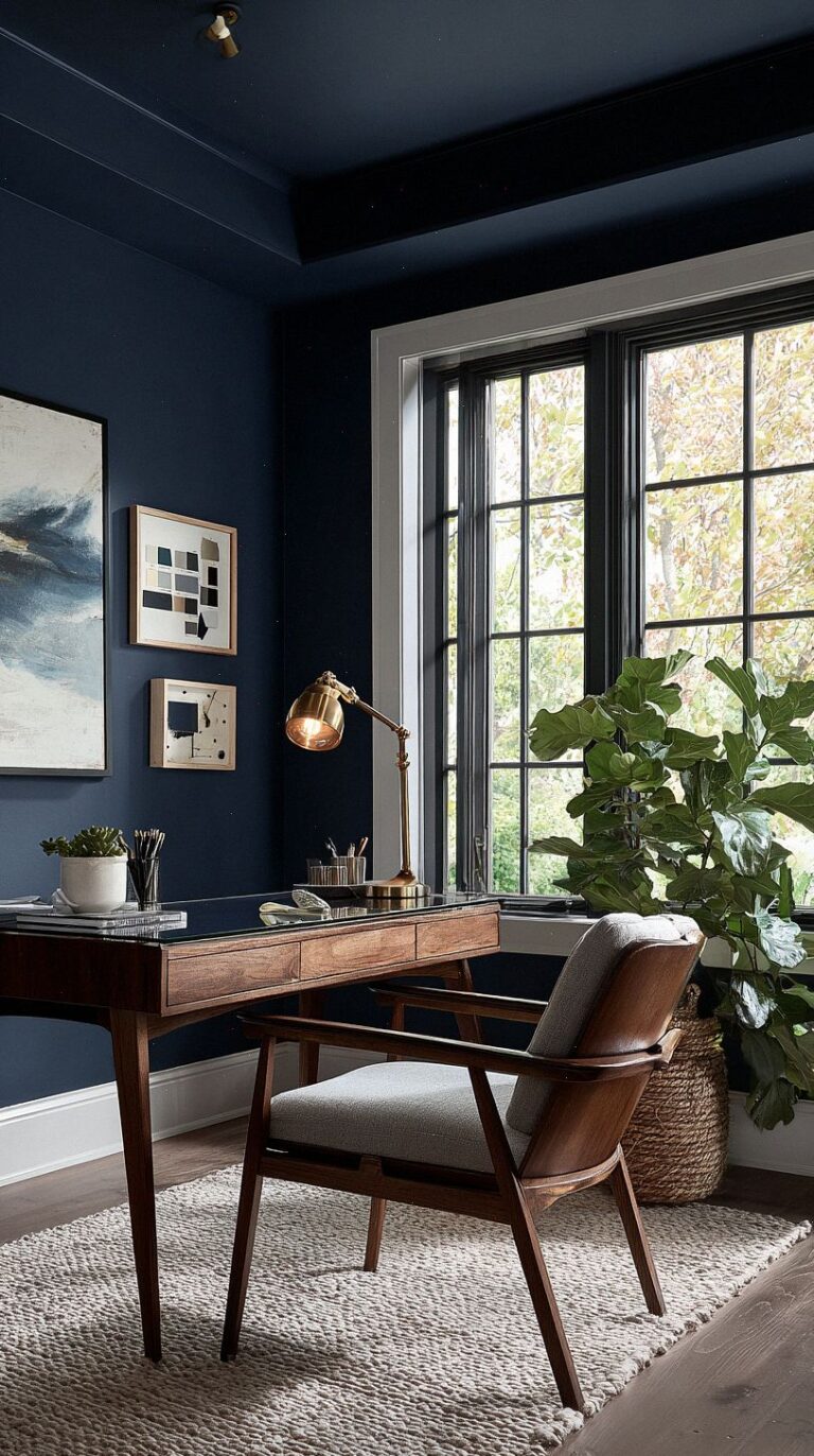 How to Create a Moody, Productive Dark Home Office – HomePureDecor