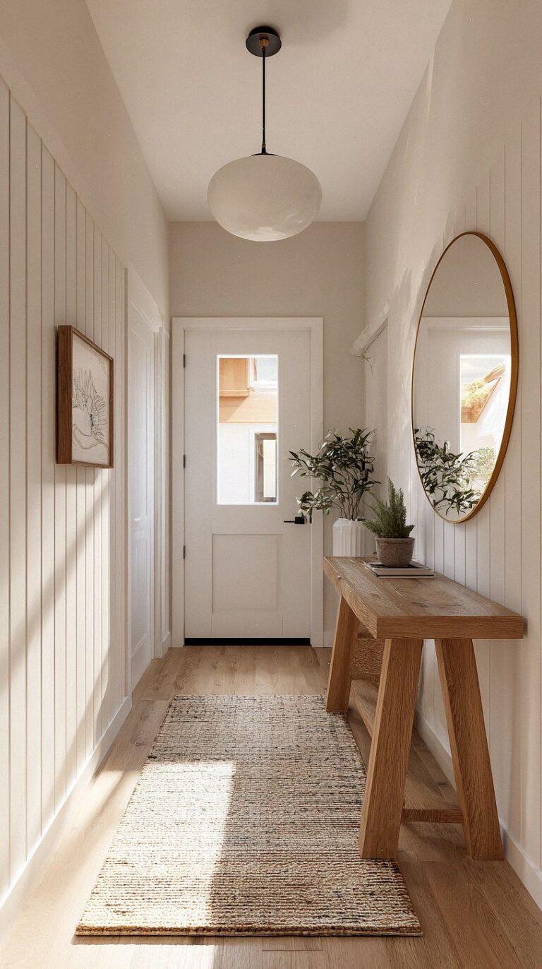 How to Transform a Narrow Entryway into a Warm and Functional Welcome ...