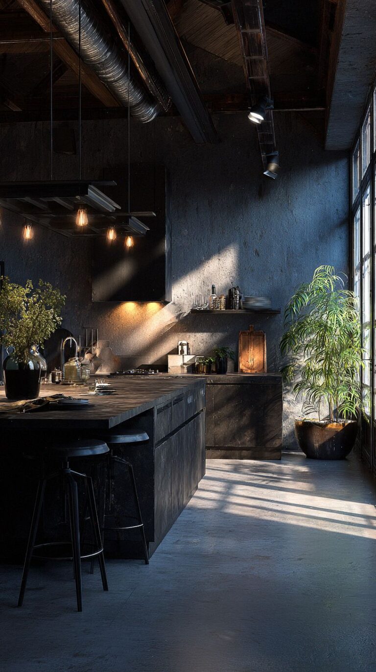 20 Stunning Dark Kitchen Ideas for Modern Dramatic Homes – HomePureDecor
