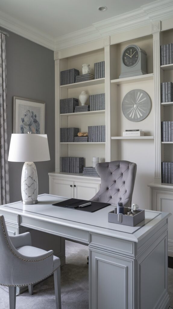 10 Stylish Gray Home Office Ideas to Inspire Your Workspace – HomePureDecor